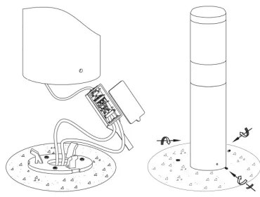 Zahradní LED svítidlo Panlux BELLA výška 90cm PN42100025