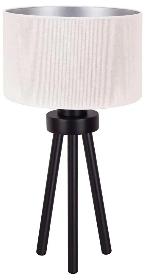 Duolla - Stolní lampa LYON 1xE27/15W/230V pr. 30 cm krémová