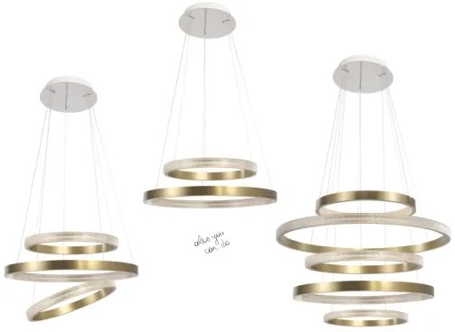 LED lustr Vegas 45 mosaz