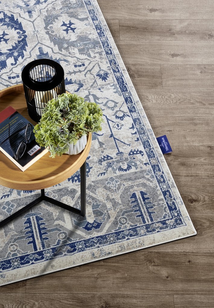 Villeroy & Boch Kusový koberec 106121 Cream, Blue, 120x170, modrá, ložnice