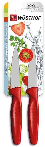 Wüsthof Nůž na zeleninu červený, sada 2 ks 9343r