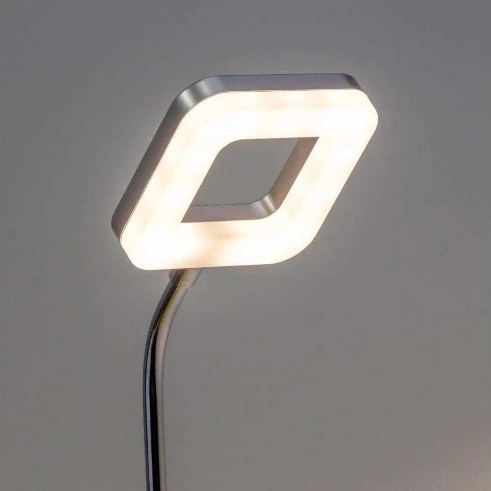 LED Nástěnná lampička do zásuvky LED/3,2W/230V matný chrom