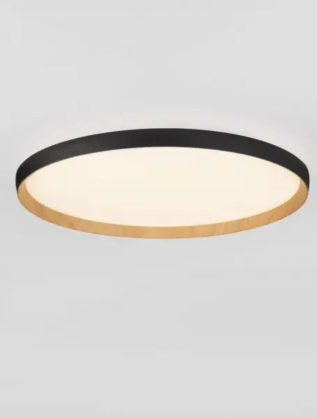 LED stmívatelné černé designové stropní svítidlo Vomos