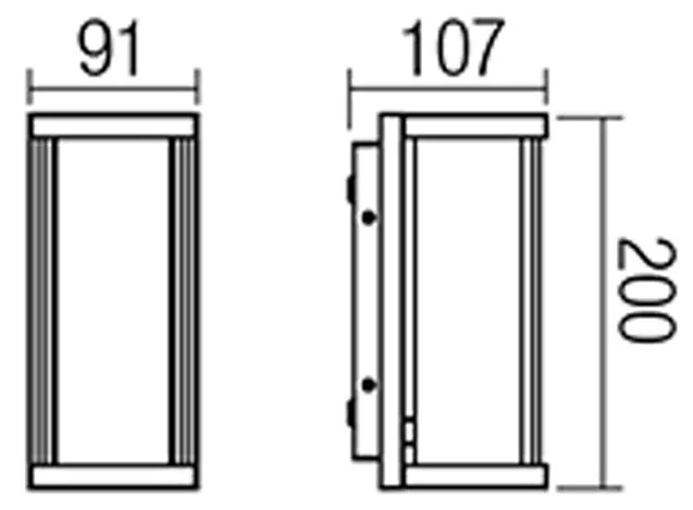 Redo 9106 nástěnné svítidlo Vitra matně bílé, E27, 20cm