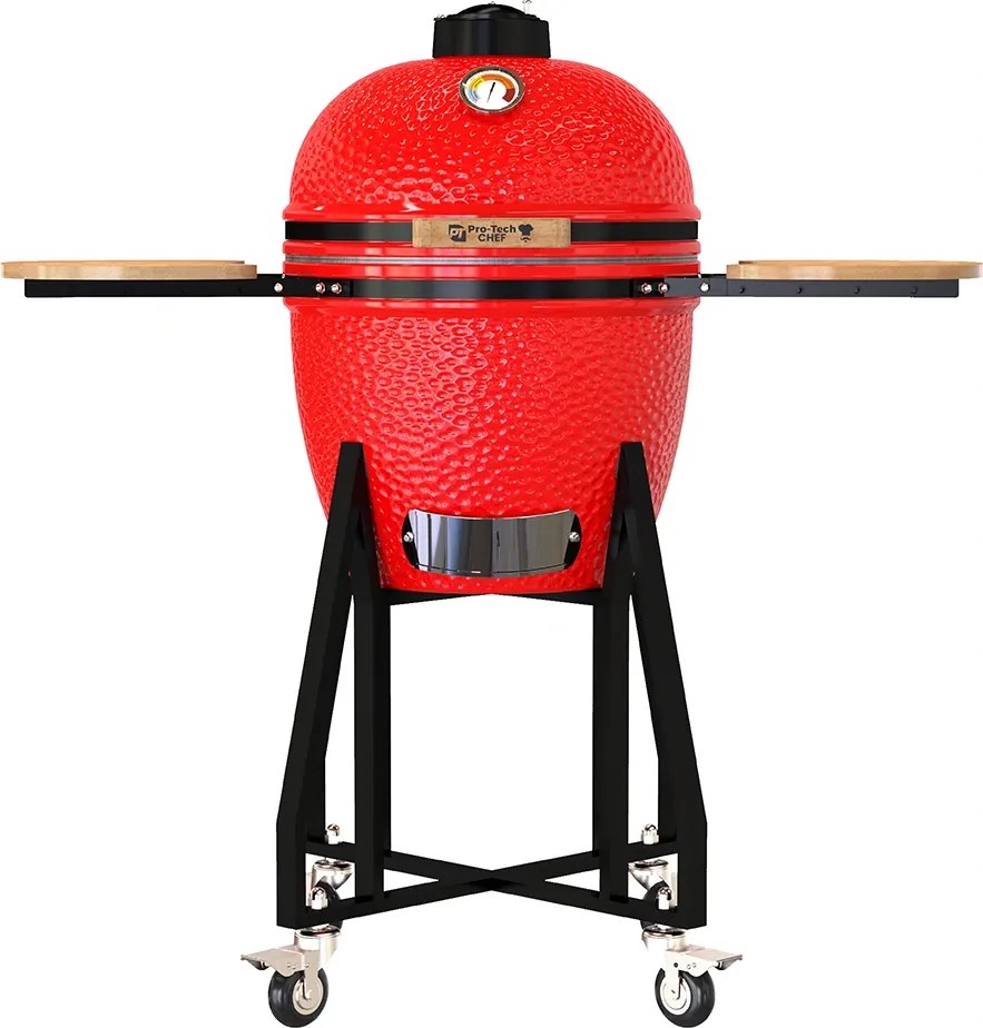 Gril Kamado Egg 18" keramický, průměr 38,3 cm, červený