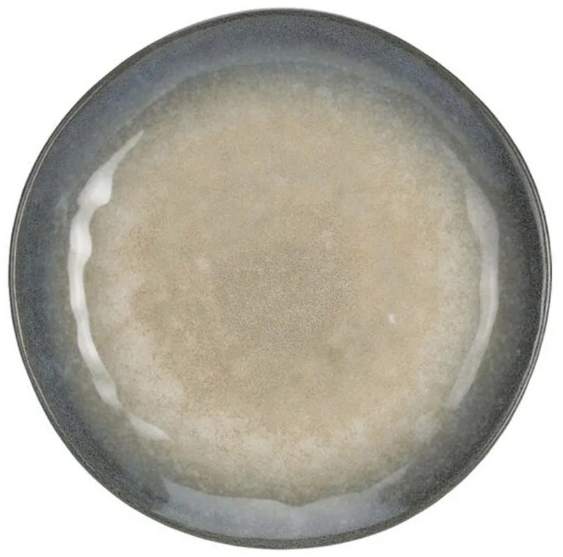 Kameninový jídelní talíř Dario, 27 cm, hnědá