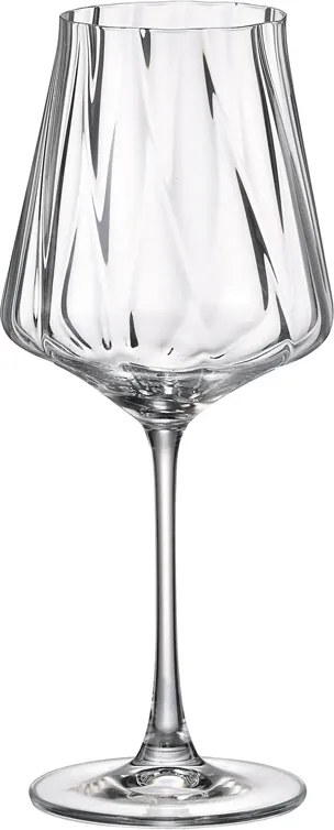 Crystal Bohemia Cettia optic sklenice na víno 600 ml 6 ks