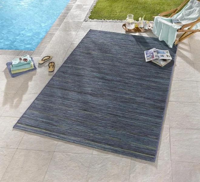 Bougari - Hanse Home koberce Venkovní kusový koberec Lotus Blau Meliert - 80x240 cm