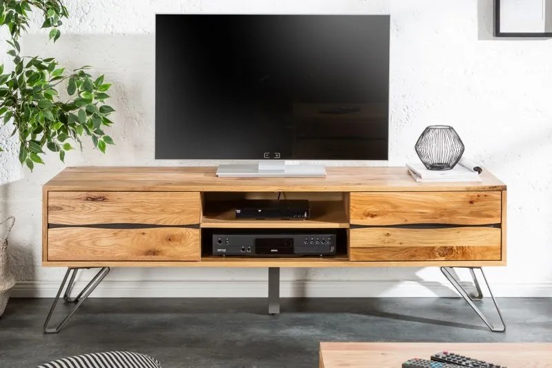 Designový TV stolek Fringe, 160 cm, divoký dub