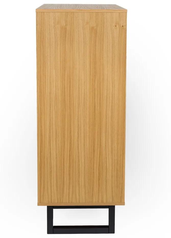 Komoda v dubovém dekoru Woodman Camden Herringbone, 40 x 123 cm