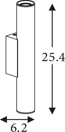 Searchlight 28125LT - Nástěnné svítidlo BEACON 2xGU10/10W/230V hnědá