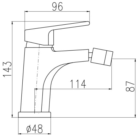 RAV Slezák CO145.0KCMATZ - Bidetová baterie + výpusť COLORADO 14,3cm černá/zlatá