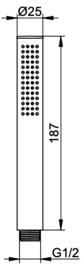 Keuco Ixmo - Ruční sprcha 1-polohová, chrom 56080010100