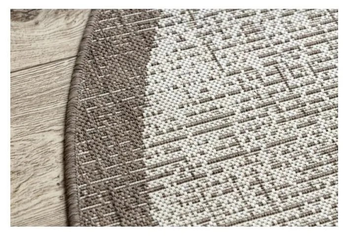 Kusový koberec Sindy krémový kruh 120cm