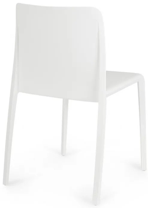 BIZZOTTO Plastová jídelní židle CHLORIS bílá 0650042