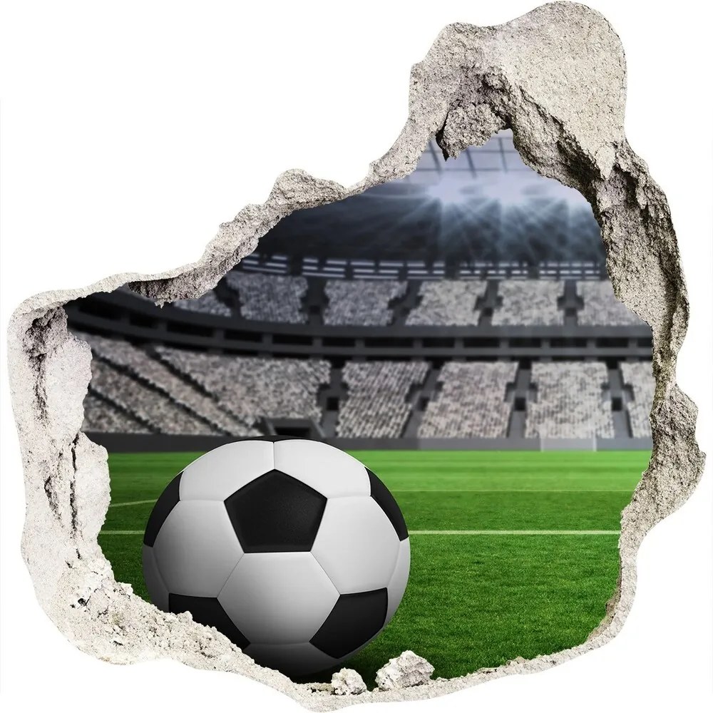 Wallmuralia Fototapeta díra na zeď 3D Míč na stadioně 75x75 cm