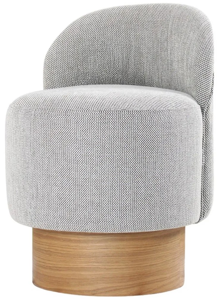 Taburet Barren Puf Grey