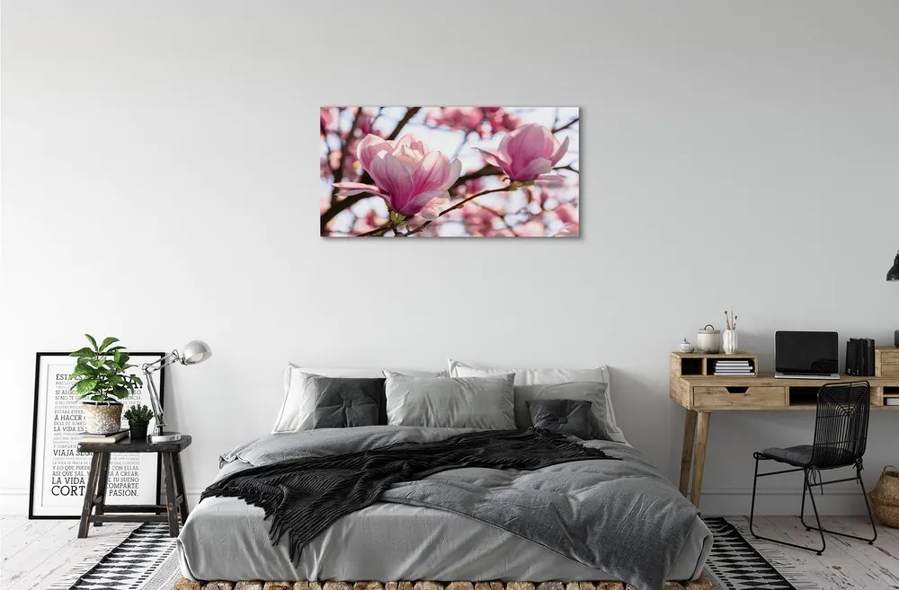 Obrazy na plátně magnolie strom 100x50 cm