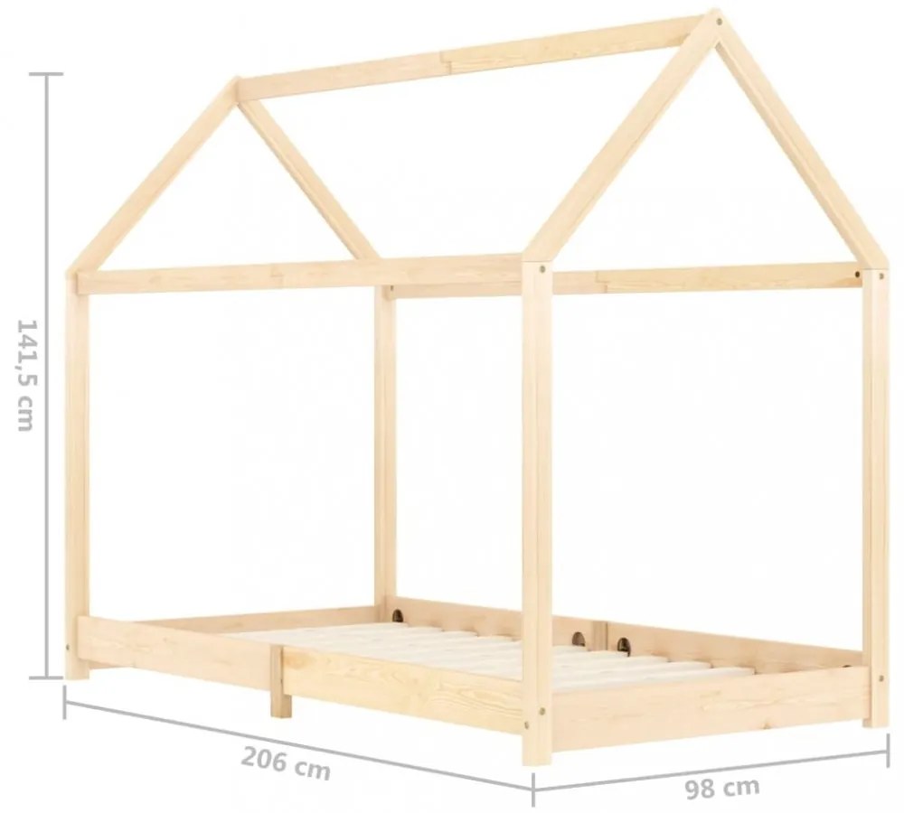 Dětská postel 90x200 borovice Dekorhome