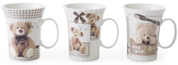 BEAR set 3 ks keramický hrnek, 360 ml MyBestHome