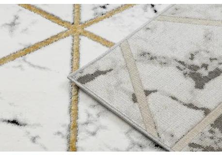Dywany Luszczow Kusový koberec EMERALD EXCLUSIVE 1020 mramor, trojúhelníky černý / zlato Rozměr koberce: 180 x 270 cm