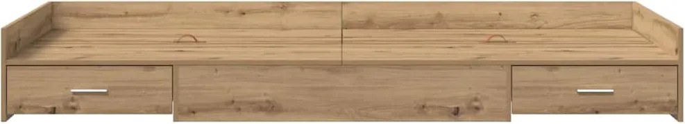 Rám postele s čelo Artisanový dub 80 x 200 cm Kompozitní dřevo 3335244
