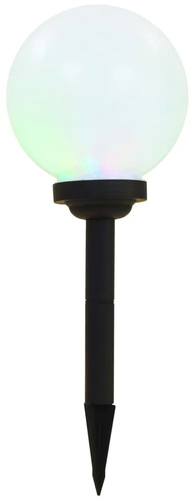 Zahradní solární lampy 3 ks LED kulovité 20 cm RGB