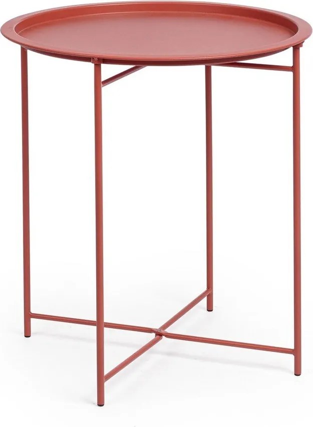 Ocelový kulatý odkládací stolek ø 46 cm Austin – Bizzotto