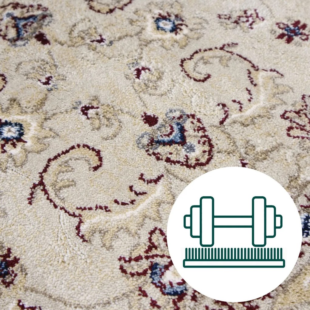 Angel Carpet, Kusový koberec Sultan 26 Beige, 80x150, béžová, kancelář