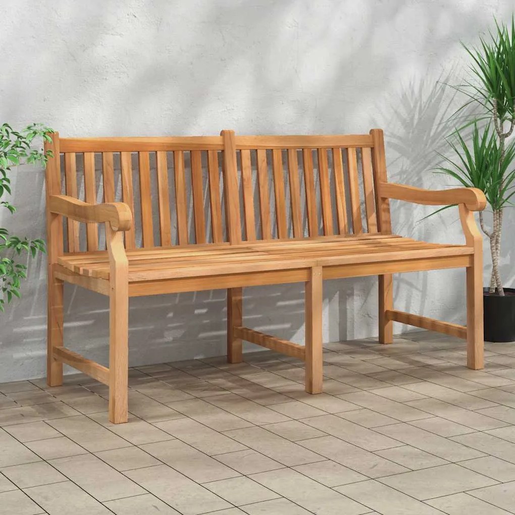 Zahradní lavice 150 cm masivní teakové dřevo 316639