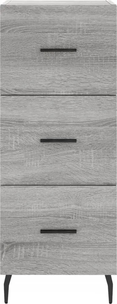 Skříň highboard šedá sonoma 34,5 x 34 x 180 cm kompozitní dřevo 3199255