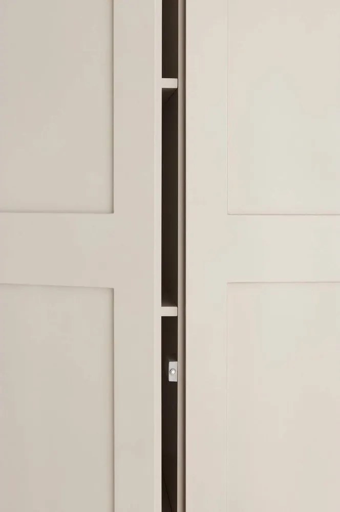 Šedobéžová závěsná šatní skříň z MDF 80x190x61 cm Ben – Ellos Home