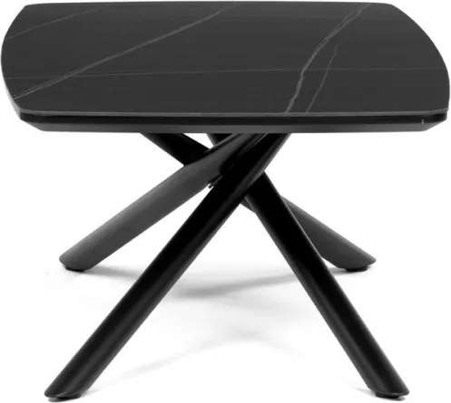 Konferenční stolek AHG-X7227 BK, slinutá keramika, mramor (120 x 70) cm