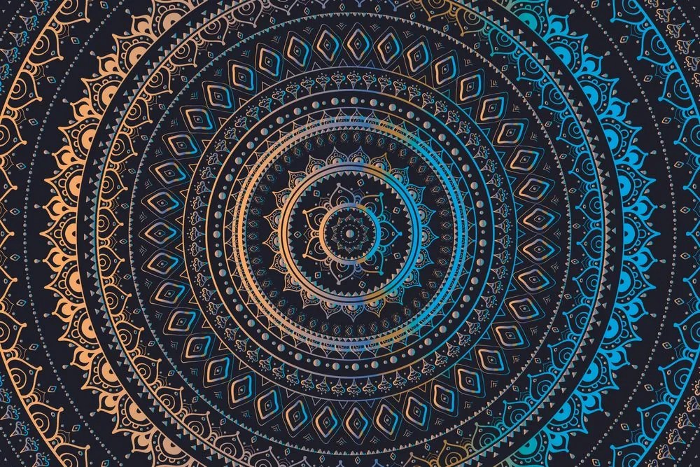 Tapeta Mandala se vzorem slunce