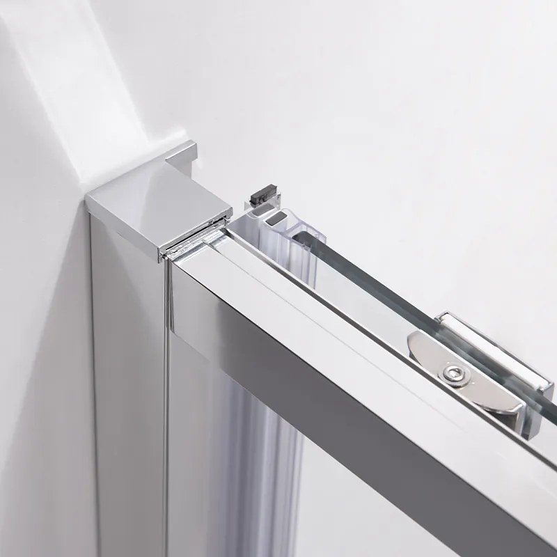 BPS-koupelny Posuvné sprchové dveře PD-NOCR HYD-5169 120 cm chrom/transparent pro instalaci do niky - bez vaničky