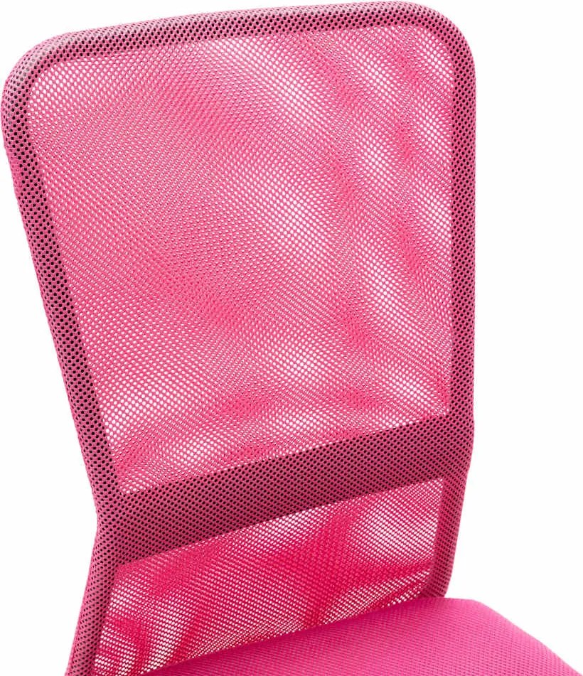 Kancelářská židle růžová 44 x 52 x 100 cm síťovina textil 289513