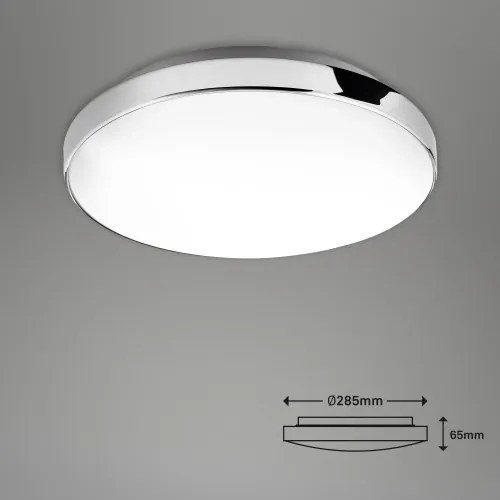 Stropní LED svítidlo BRILONER průměr 28,5cm 13W bílé-chrom 3351016