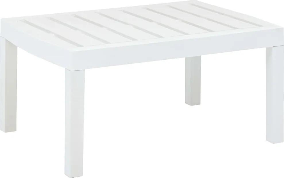 vidaXL Zahradní stolek 78 x 55 x 38 cm plast [48815] Barva: Bílá