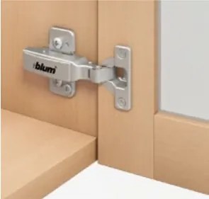 Závěs BLUM CLIP MINI 94° Závěsy - typ/konstrukční situace: Vložený závěs