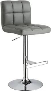 Barová židle C105 šedá eko-kůže
