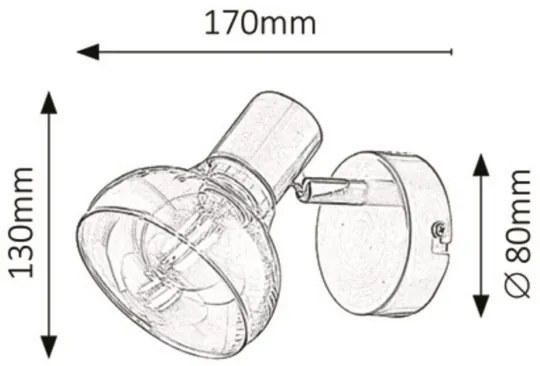Rabalux 5555 - Nástěnné svítidlo HOLLY 1xE14/40W/230V lesklý chrom