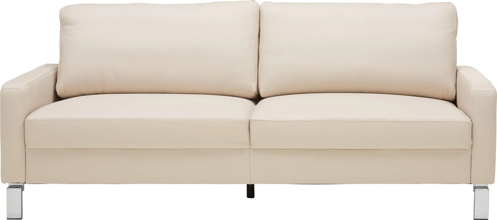 XXXLutz TŘÍMÍSTNÁ POHOVKA, béžová, pravá kůže Pure Home Lifestyle - Pohovky - 001581021508