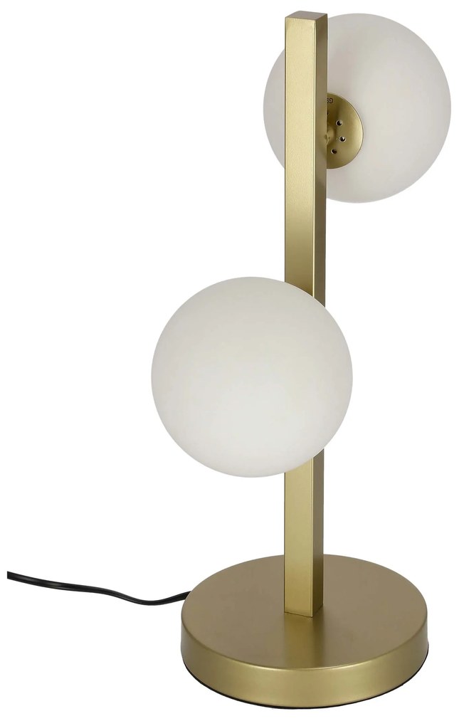 Candellux Mosazná stolní lampa Kama pro žárovku 2x G9