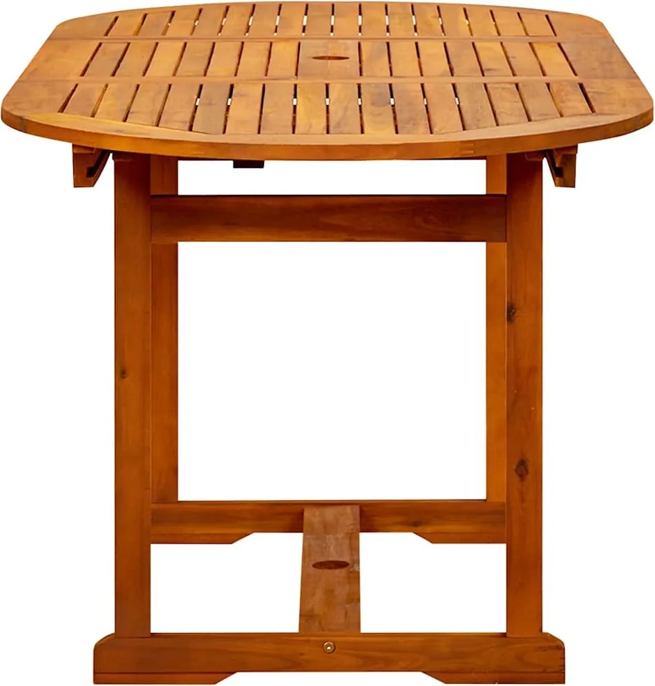 Zahradní jídelní stůl (120–170) x 80 x 75 cm masivní akácie 316567