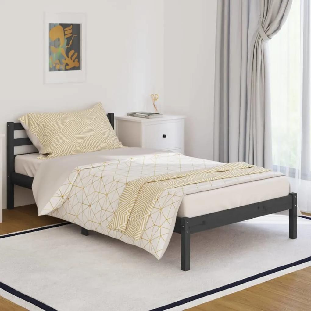 vidaXL Rám postele masivní borové dřevo 100 x 200 cm [810421] Barva: Bílá