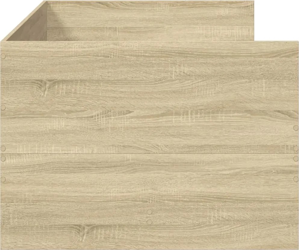 vidaXL Válenda se zásuvkami 100 x 200 cm kompozitní dřevo [3280813] Barva: Bílá