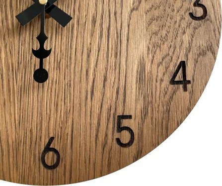 Nástěnné hodiny z dubového dřeva – moderní minimalistický design I SENTOP MAS002-A-akcia20
