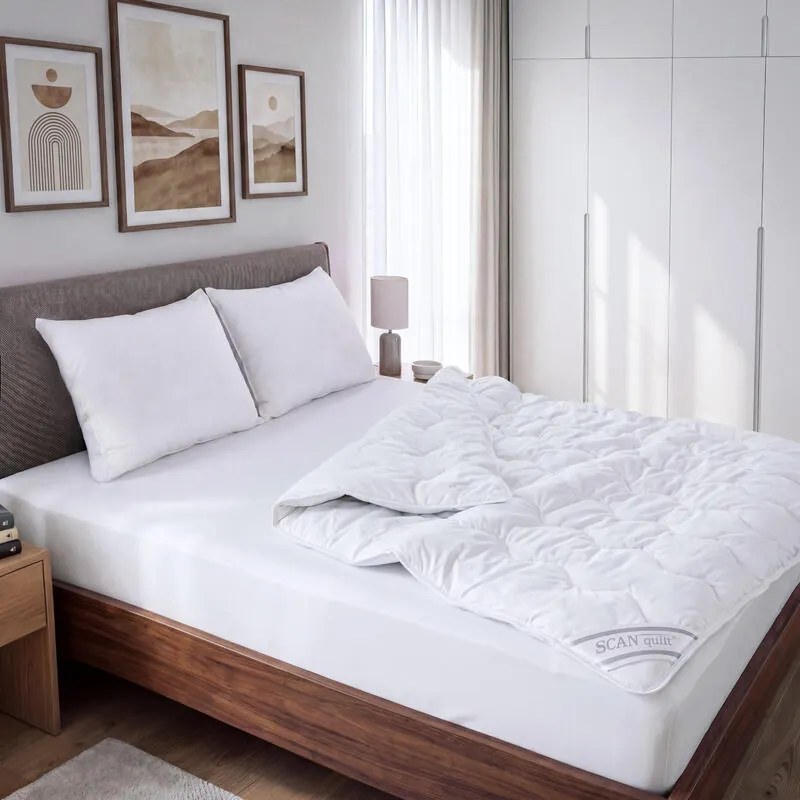 SCANquilt přikrývka COMFORT COTTON LIGHT - antibakteriální lehká - hřejivost Sq 3 140 x 200 cm