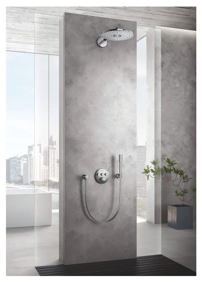 Grohe Rainshower 310 SmartActive - Set hlavové sprchy s 2 režimy proudu, chrom 26475000