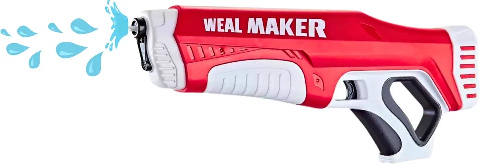 LEAN Toys Automatická vodní pistole, červená, 350 ml